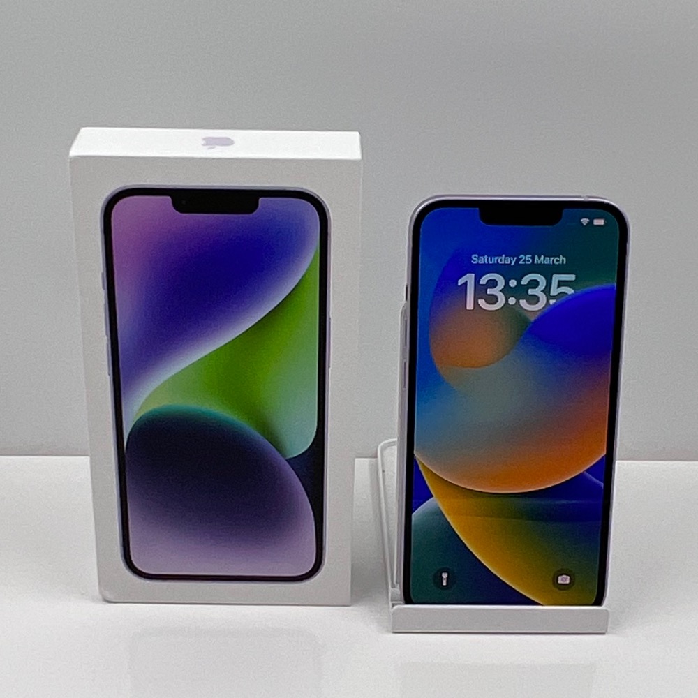 Pre-owned APPLE IPHONE 14 - A2882 128GB UNLOCKED PURPLE - Own4Less